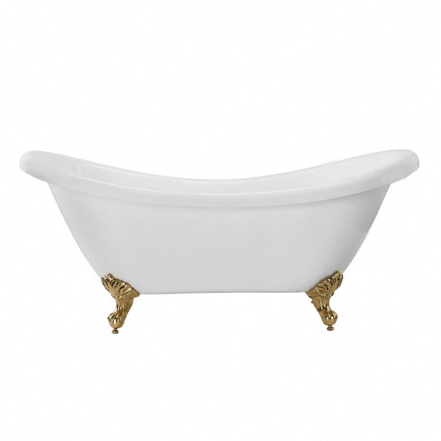 Maidstone Dillion II 69 Inch Acrylic Double Slipper Clawfoot Tub – GS ...