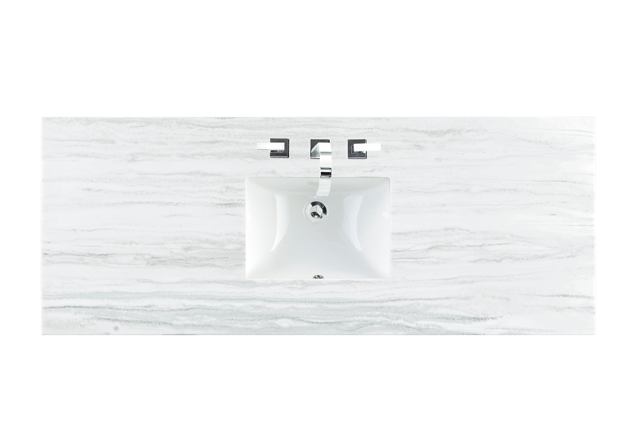 60" Single Top, 3 CM Arctic Fall Solid Surface w/ Sink – GS Design ...