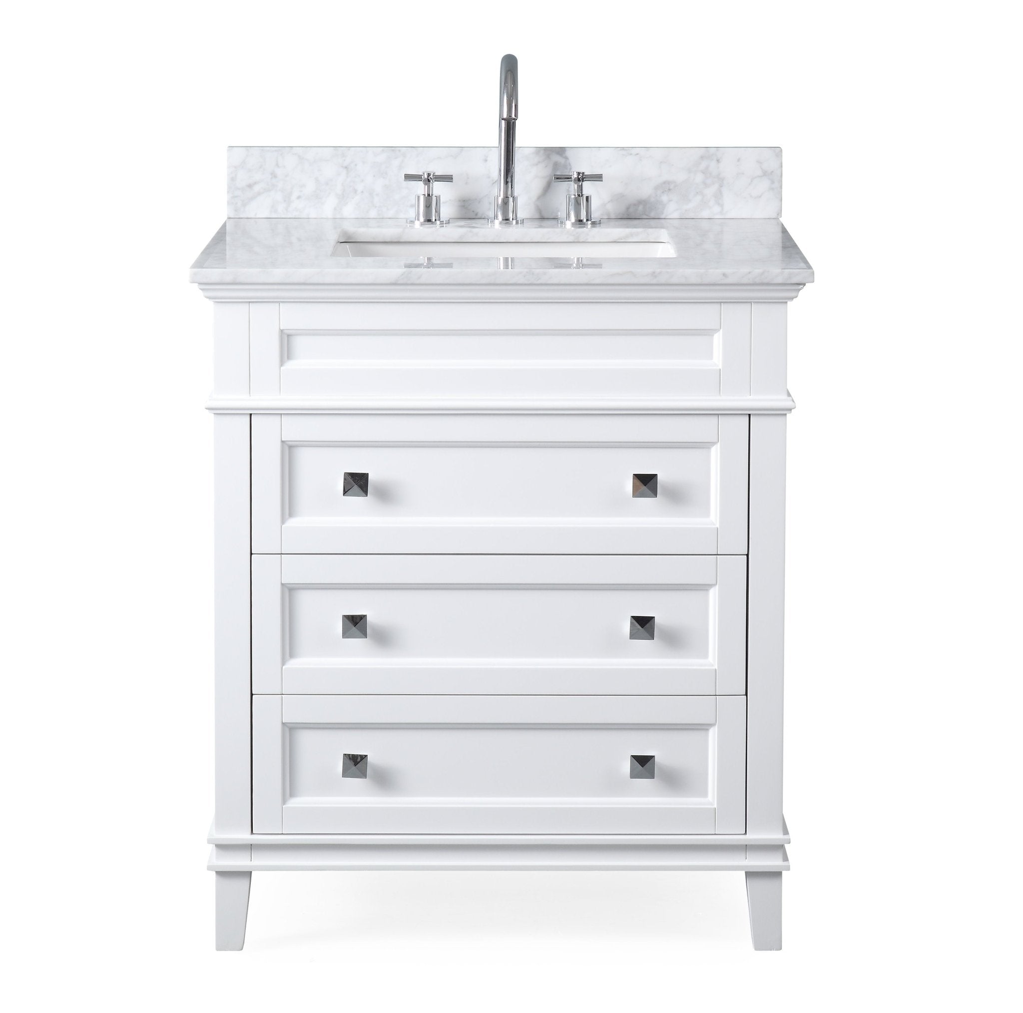 30" Tennant Brand Felix Modern Style White Vanity – GS Design Center LLC
