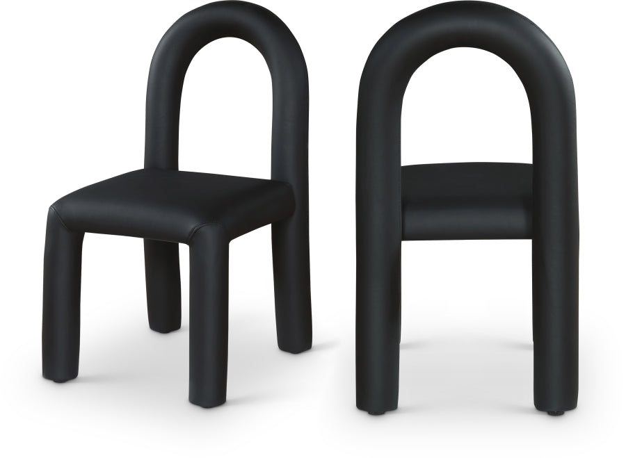 Amari Vegan Leather Upholstered Dining Chair – GS Design Center LLC