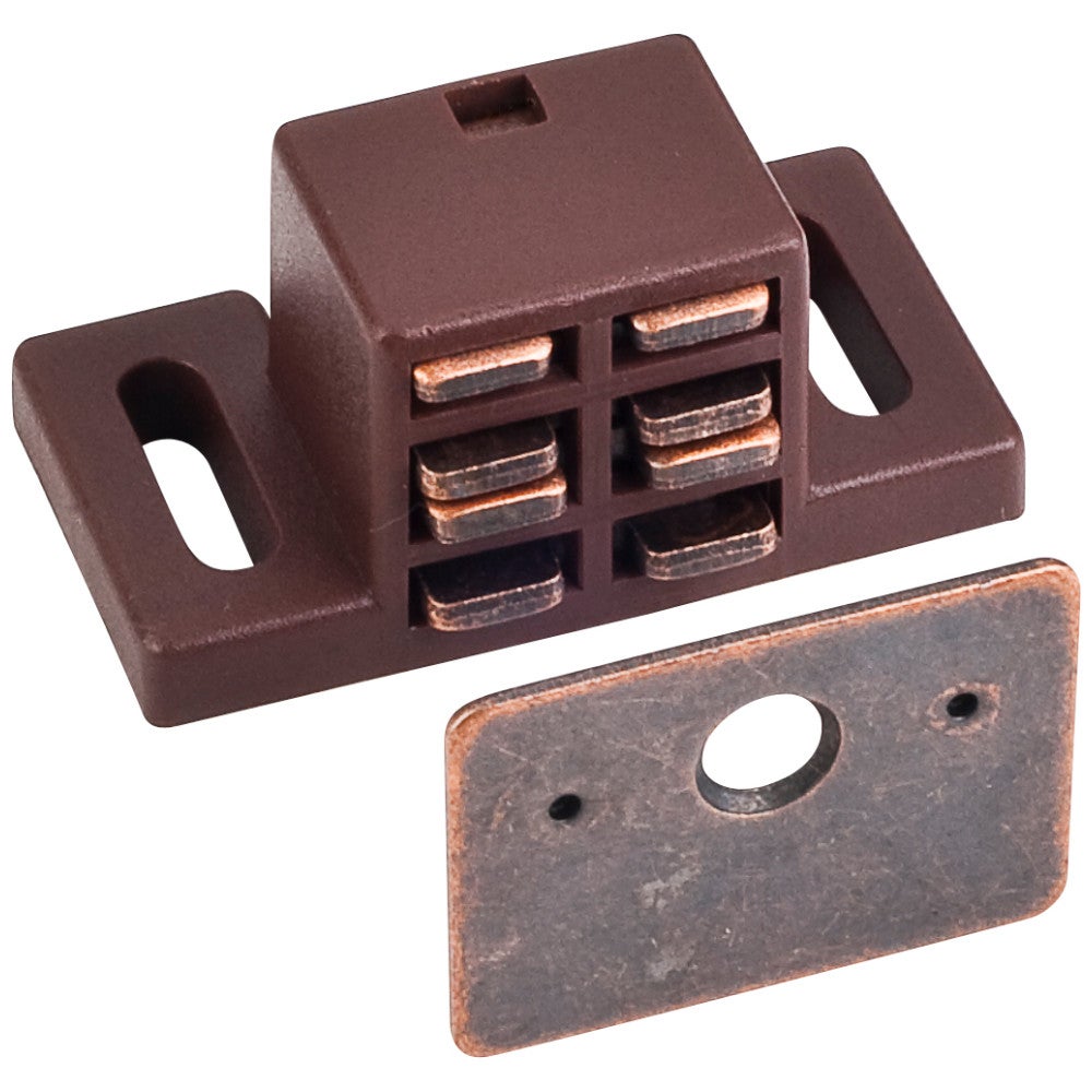 25 lb Brown Single Magnetic Catch with Bronze Strike and Screws – GS ...
