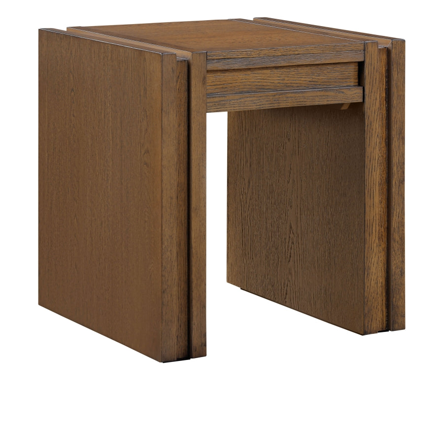 Stanton Oak Veneer And Solid Wood End / Side Table – GS Design Center LLC