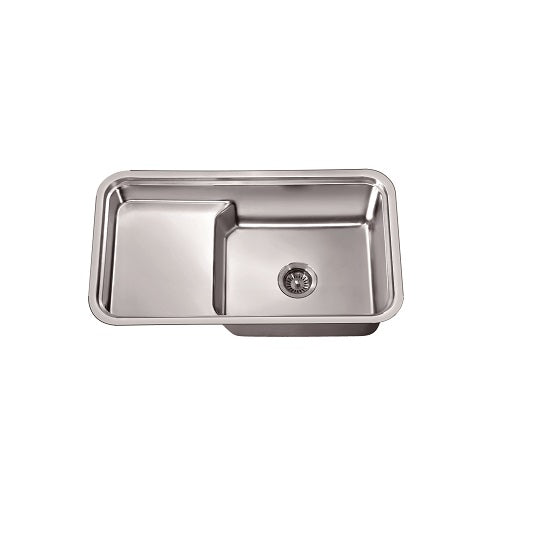 Dawn Undermount Single Bowl Kitchen Sink with Stepped Basin DSU3018 ...
