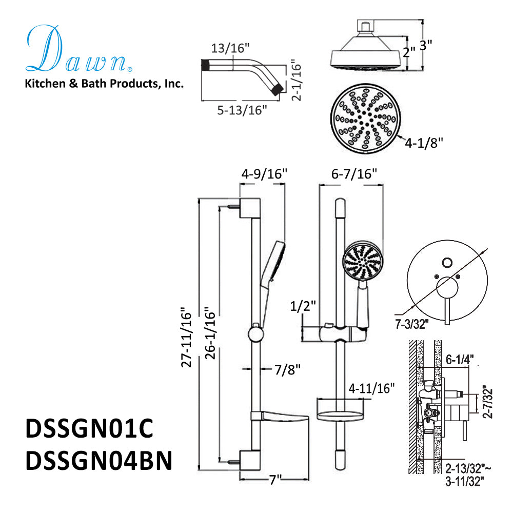 Dawn Grand Canyon Shower Set DSSGN – GS Design Center LLC