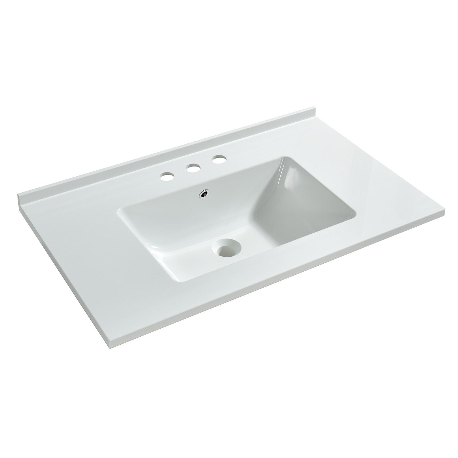 WOODBRIDGE VT3122-1000 Solid Surface Vanity Top with with Intergrated ...