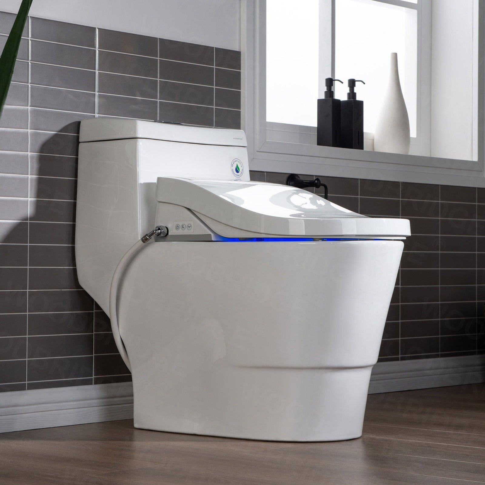 T-0008 Luxury Bidet Toilet One-Piece Smart Chair Height | WOODBRIDGE ...