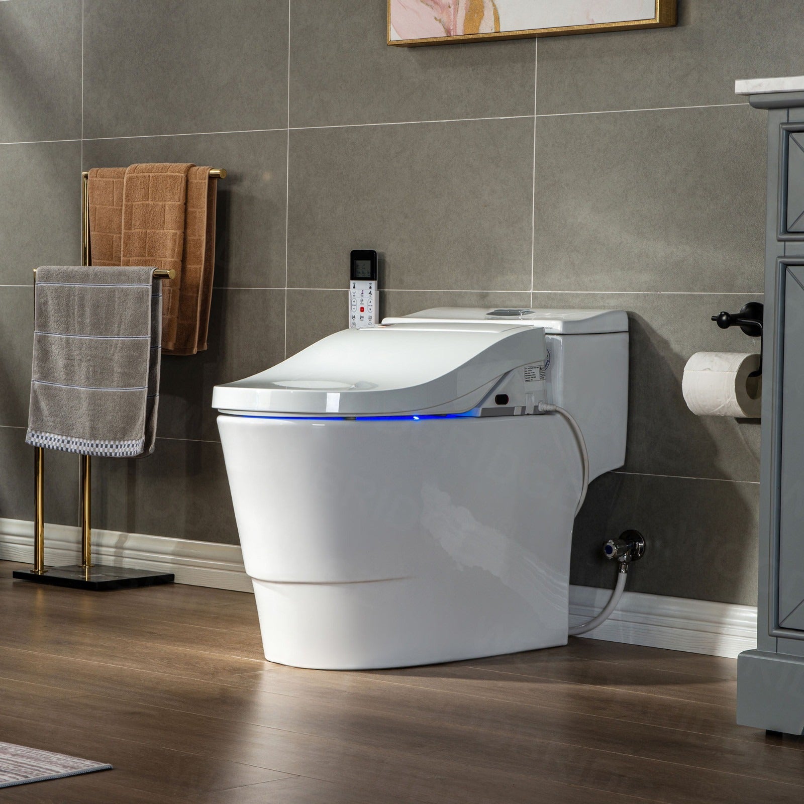 Woodbridge T-0737 One-Piece Toilet & Luxury Smart Bidet Seat – GS ...