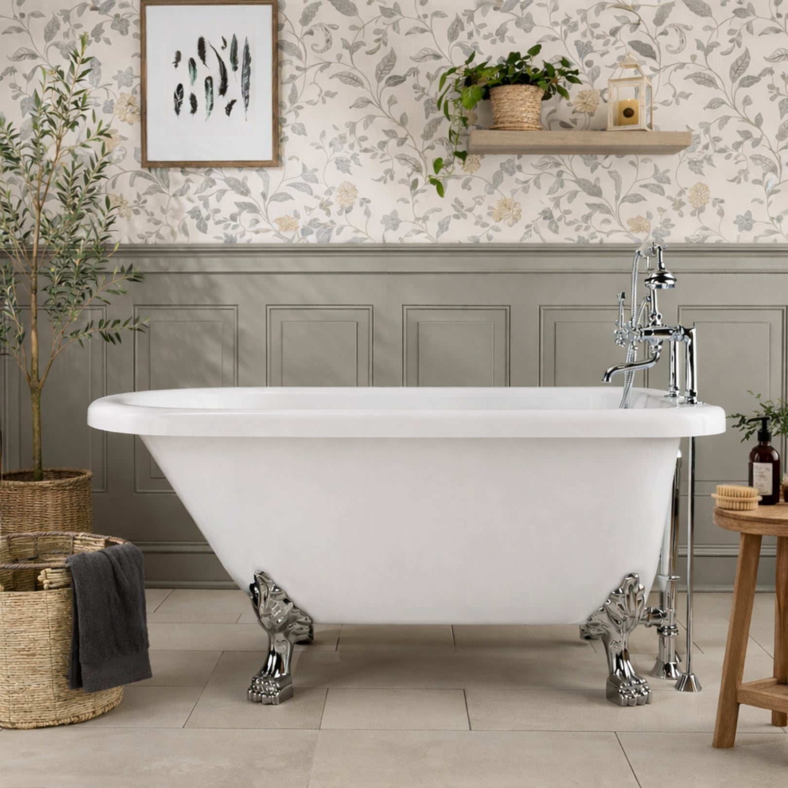 Maidstone Adair Acrylic Clawfoot Classic Tub - Lion Paw Feet – GS ...