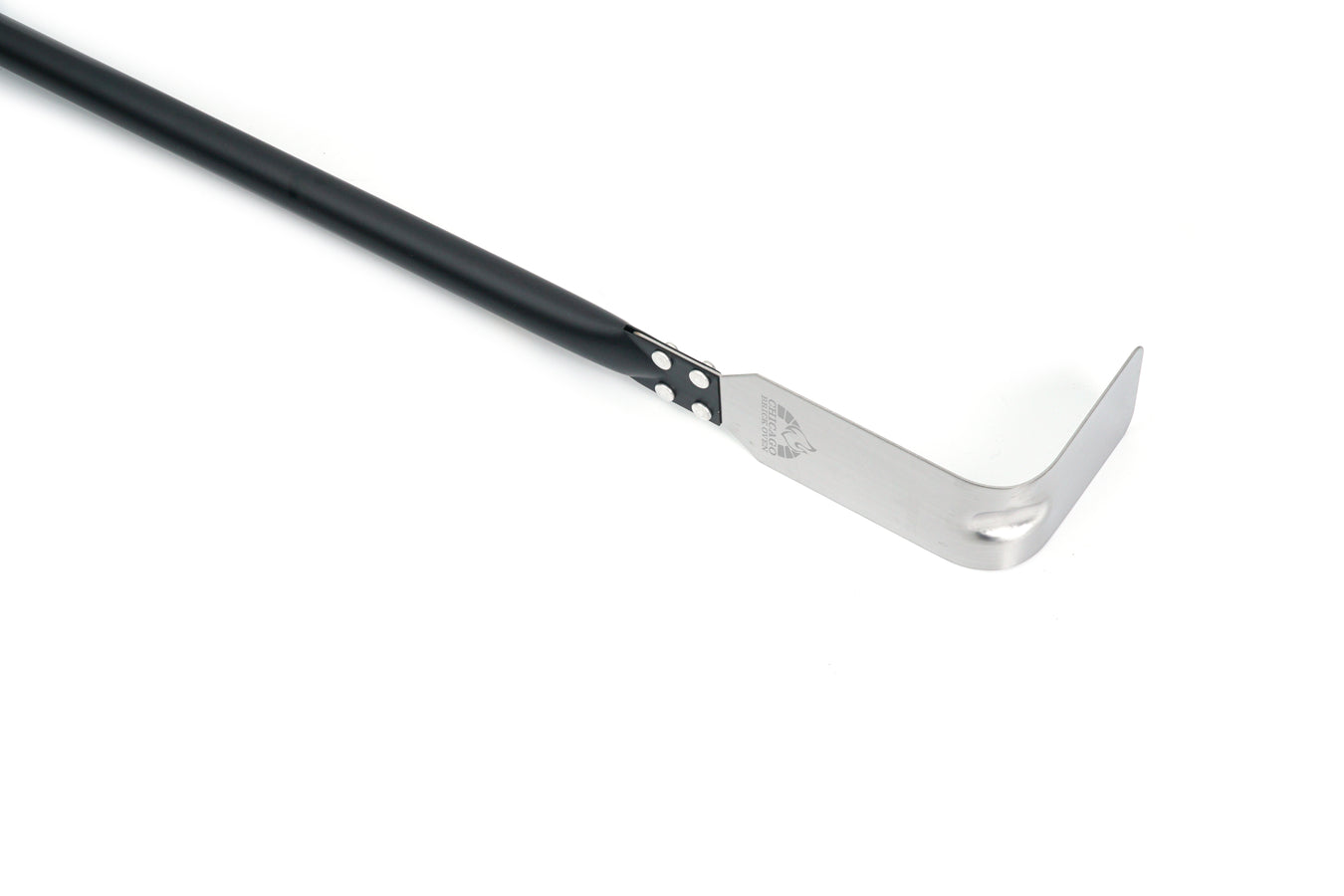 Chicago Brick Oven 47" Stainless Steel Ash Hook with a Detachable 3-Pi ...