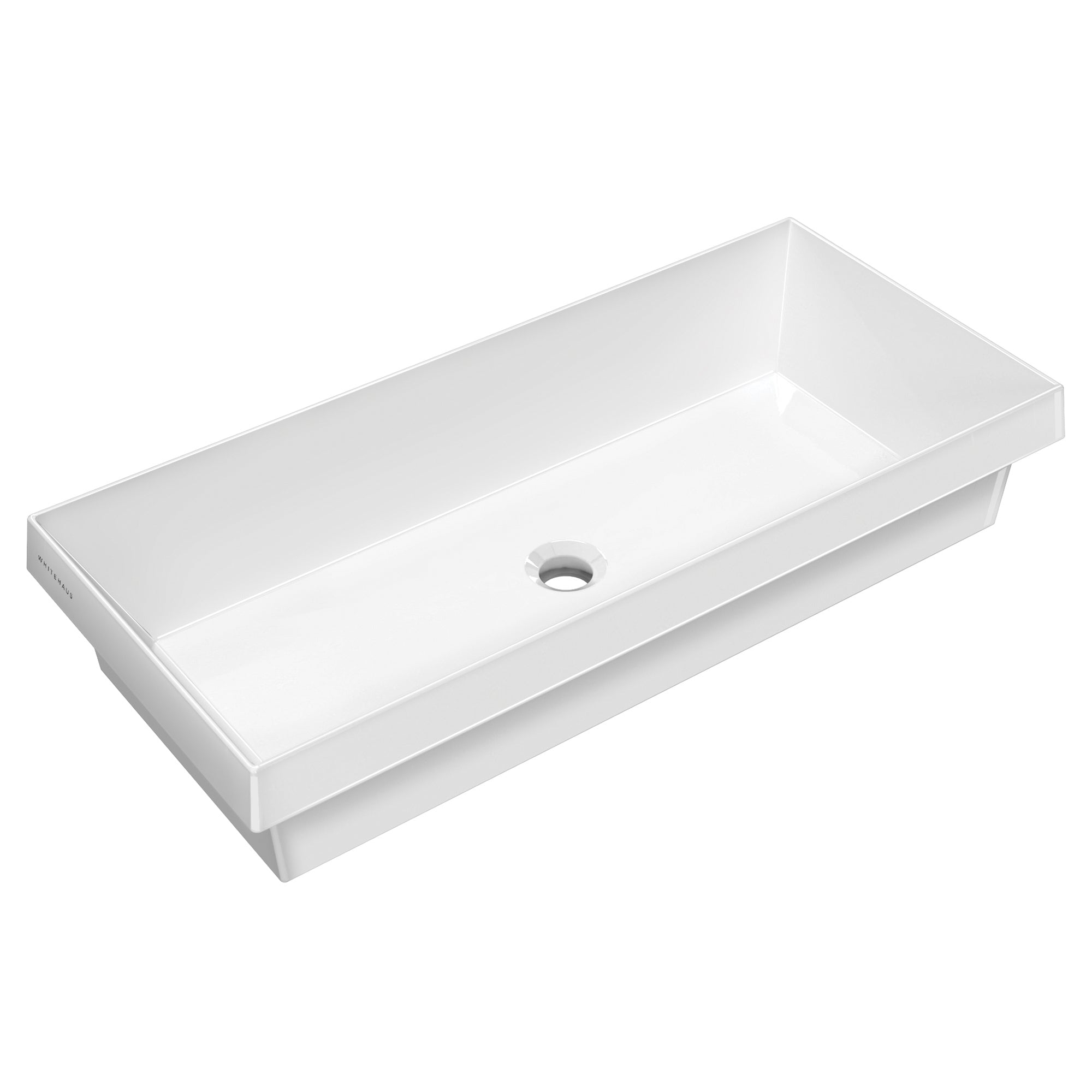 32" Rectangular Semi-Recessed Basin with Center Drain Location – GS ...