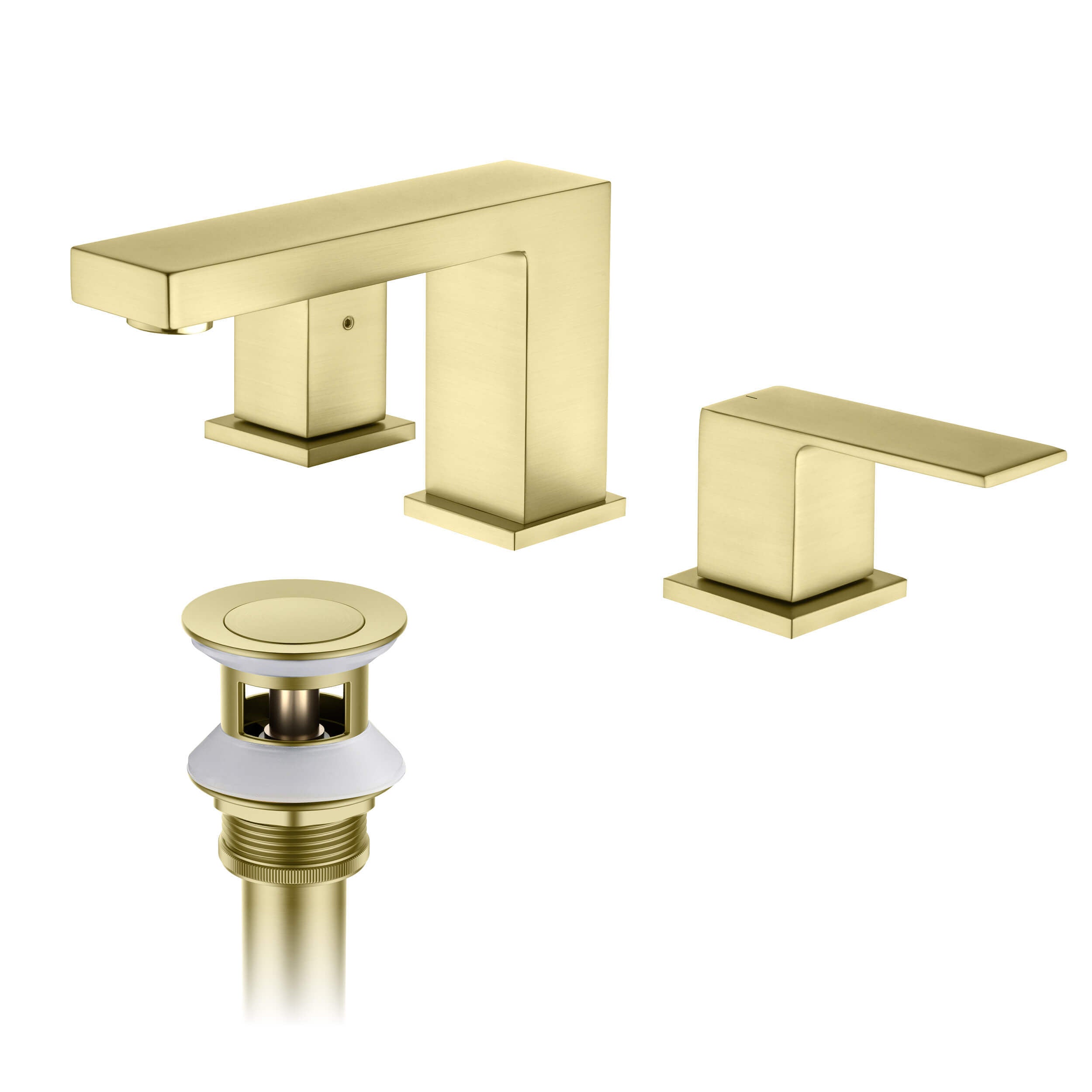 Quadra 8" Widespread Bathroom Sink Faucet with Drain Assembly – GS ...