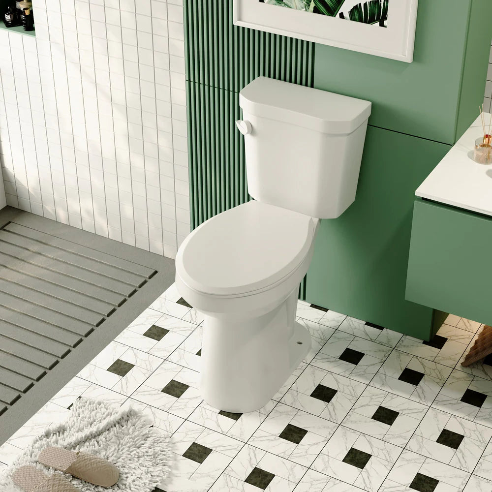 Two-Piece Elongated Toilet, 12" Rough-in Single-Flush – GS Design ...