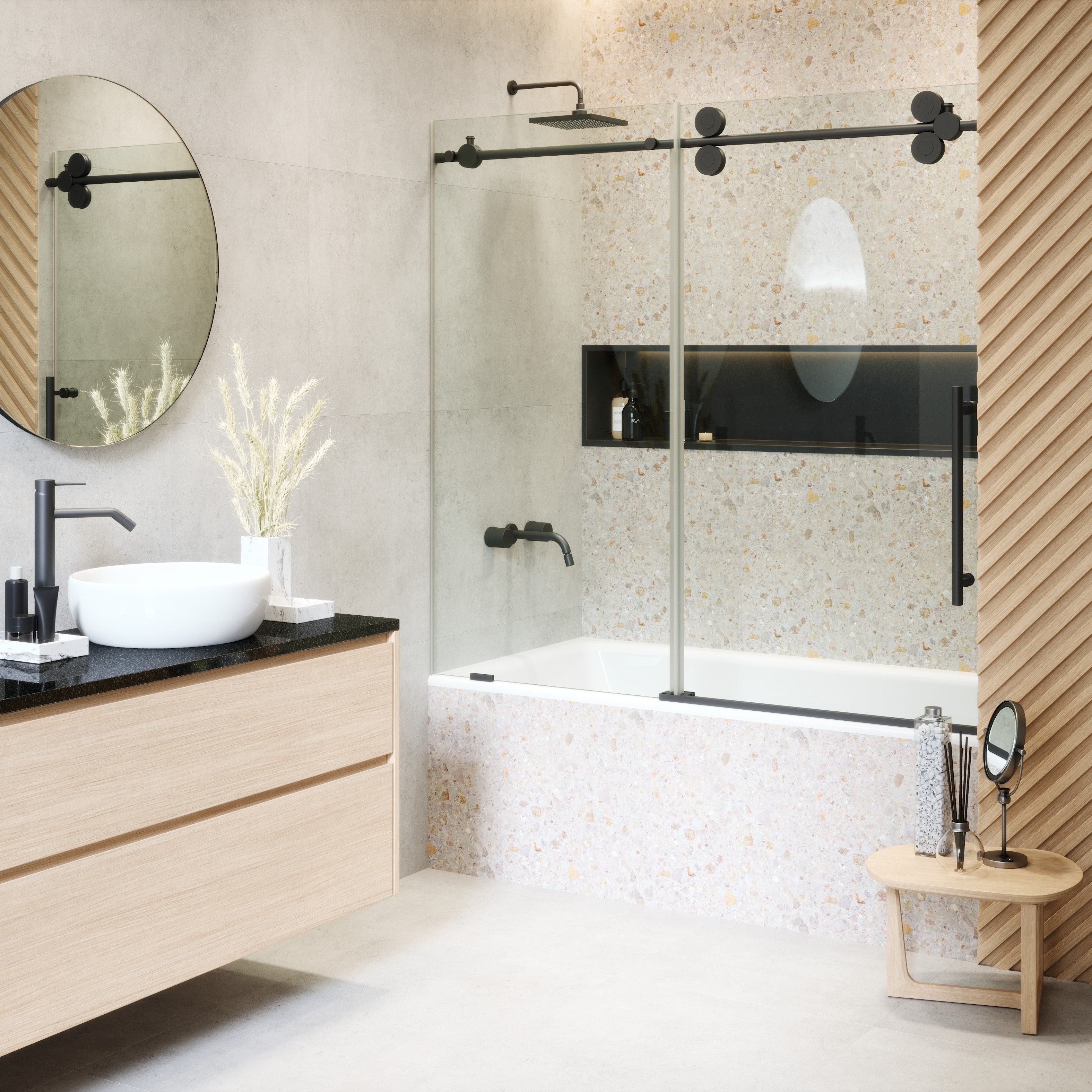 Fine Fixtures SDG60 | Frameless 60" Glass Tub Door – Modern Bath – GS ...