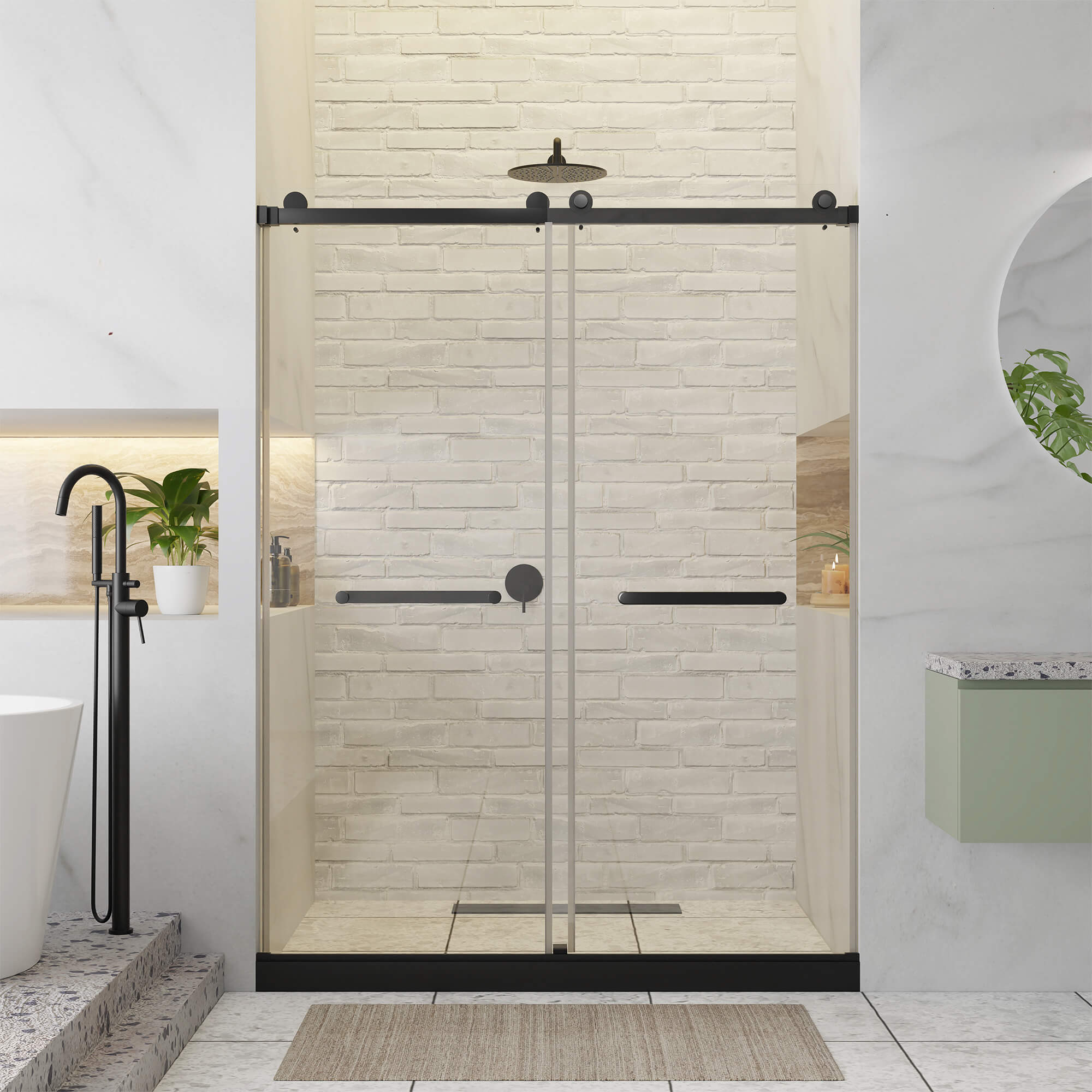 Fine Fixtures SDM | Frameless Glass Shower Door – Modern Bathroom – GS ...
