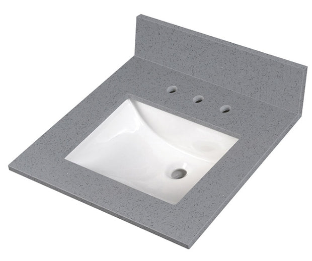 Sparkling Gray Vanity Top With Sink – GS Design Center LLC
