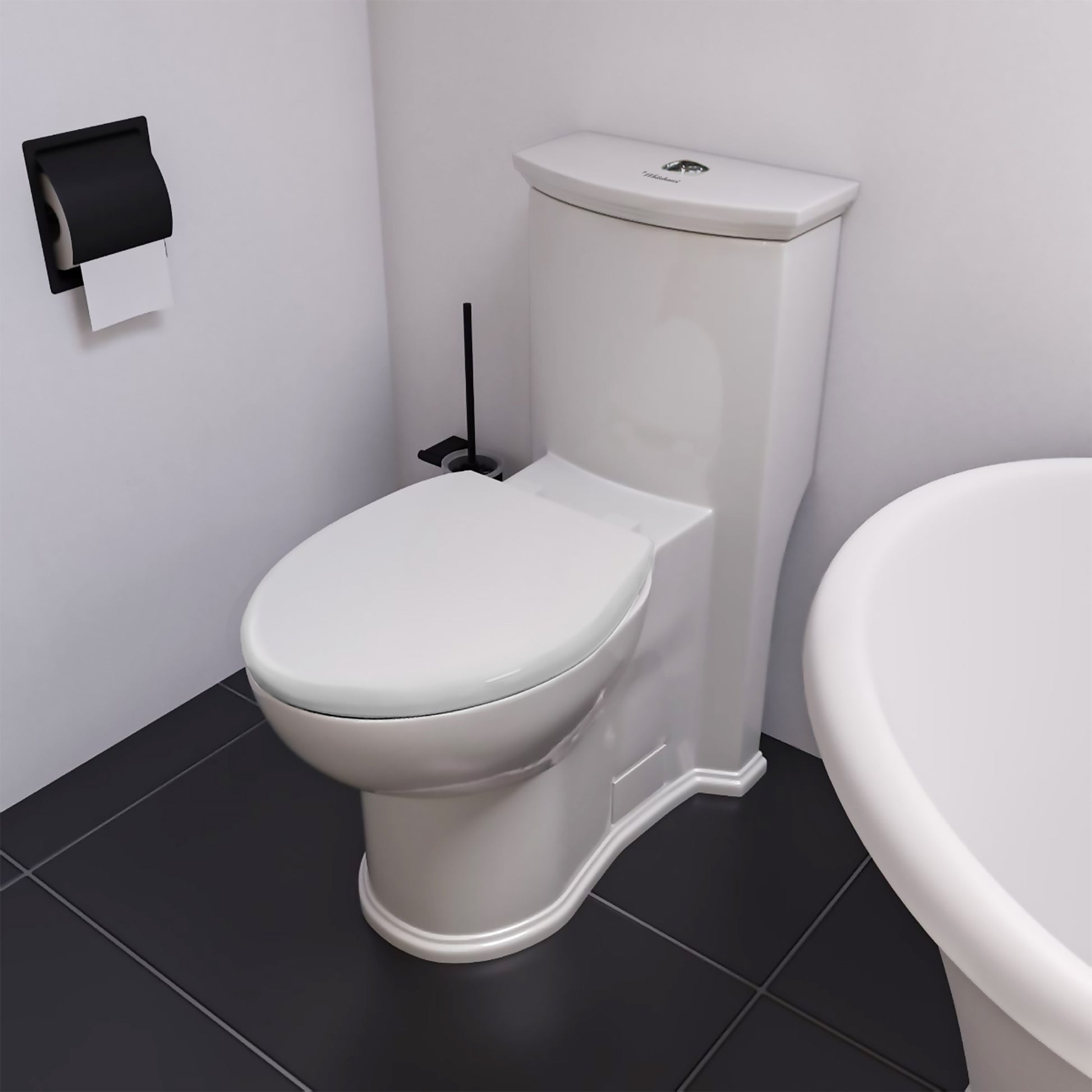 Magic Flush Eco-Friendly One Piece Toilet with a Siphonic Action Dual ...