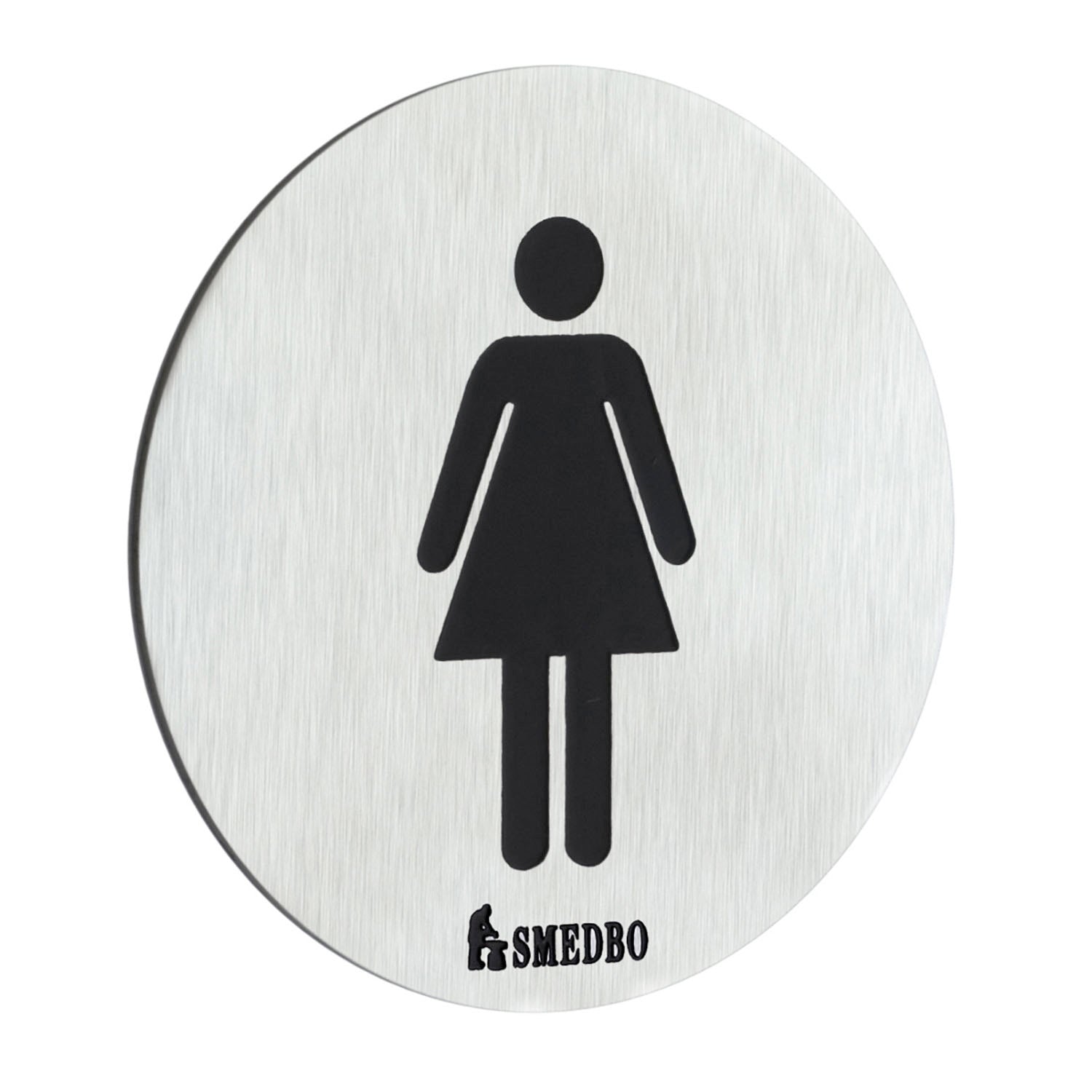 Buy SMEDBO XTRA - WC Sign Lady in Stainless Steel Brushed, Self-adhesi ...
