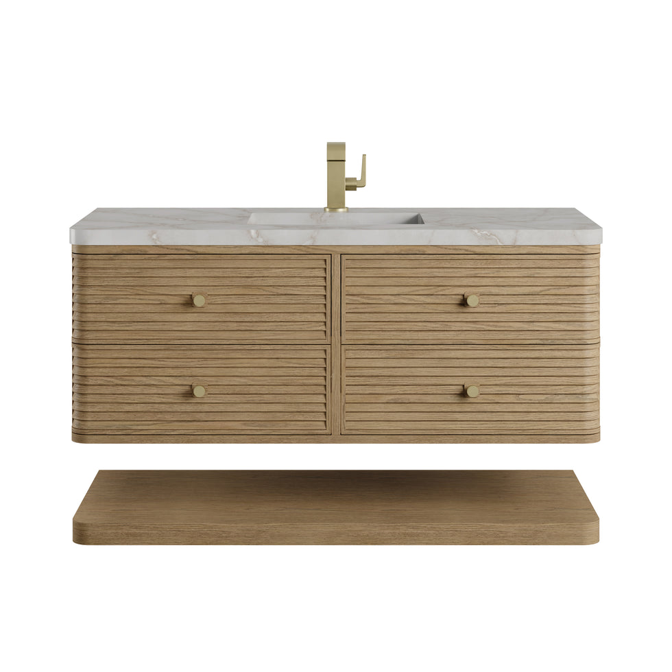 James Martin Allamari 48" Single Vanity in Dune Mist with Top – GS ...