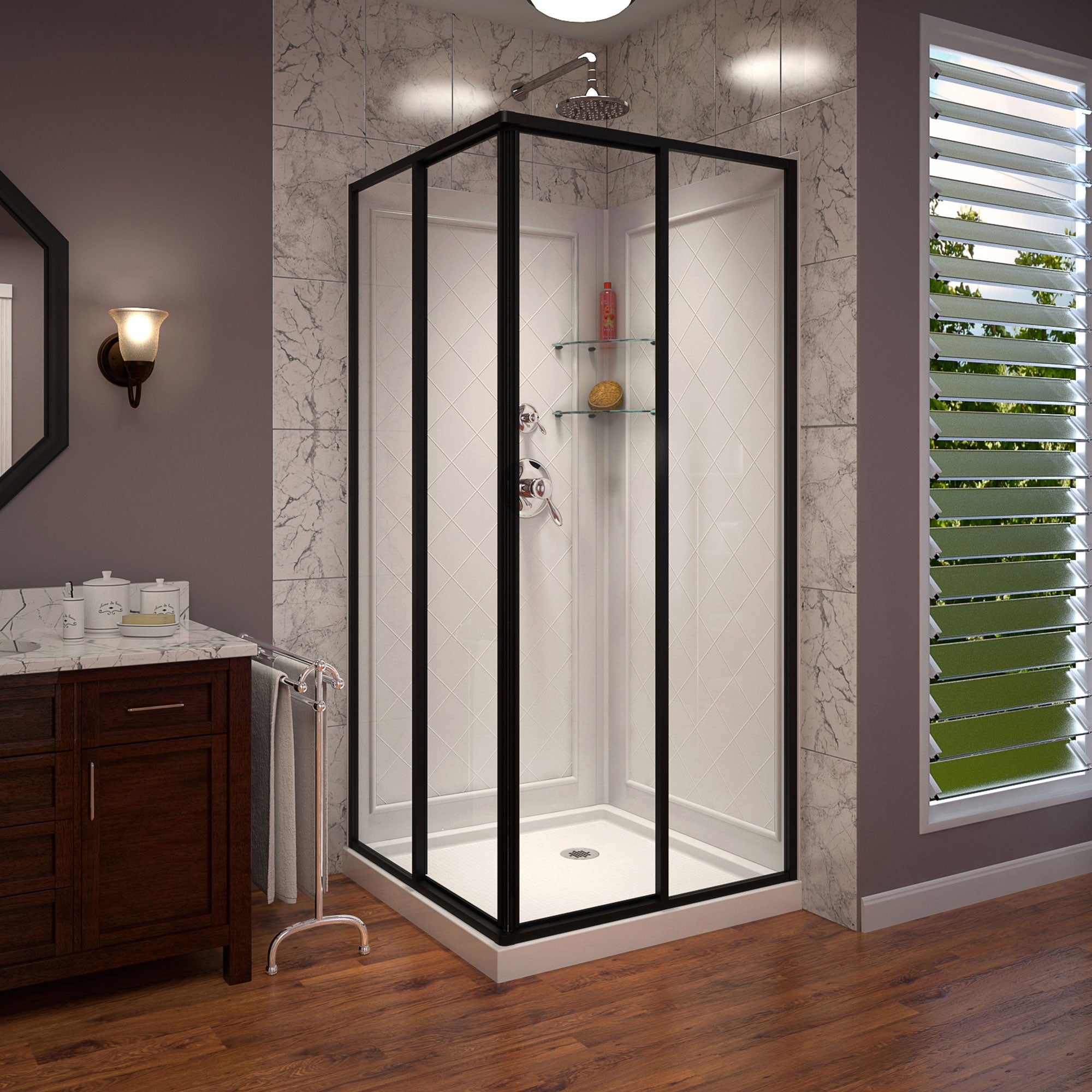 DreamLine Cornerview 36" W Shower Enclosure Kit Base-DL-6150-01 – GS ...