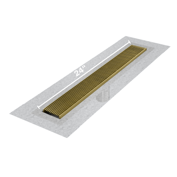 Wedgewire Delmar Standard length Flange Edge linear drain – GS Design ...