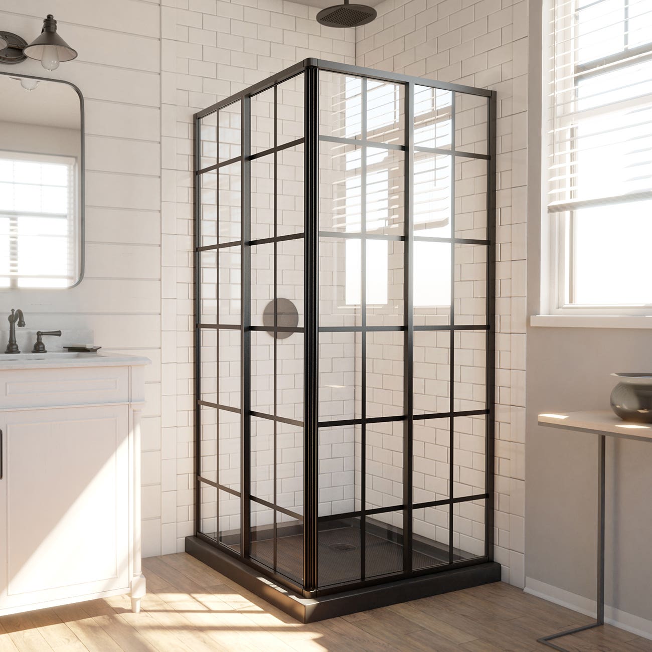 DreamLine French Corner 42" W Shower Enclosure Kit Base-DL-6790-09 – GS ...