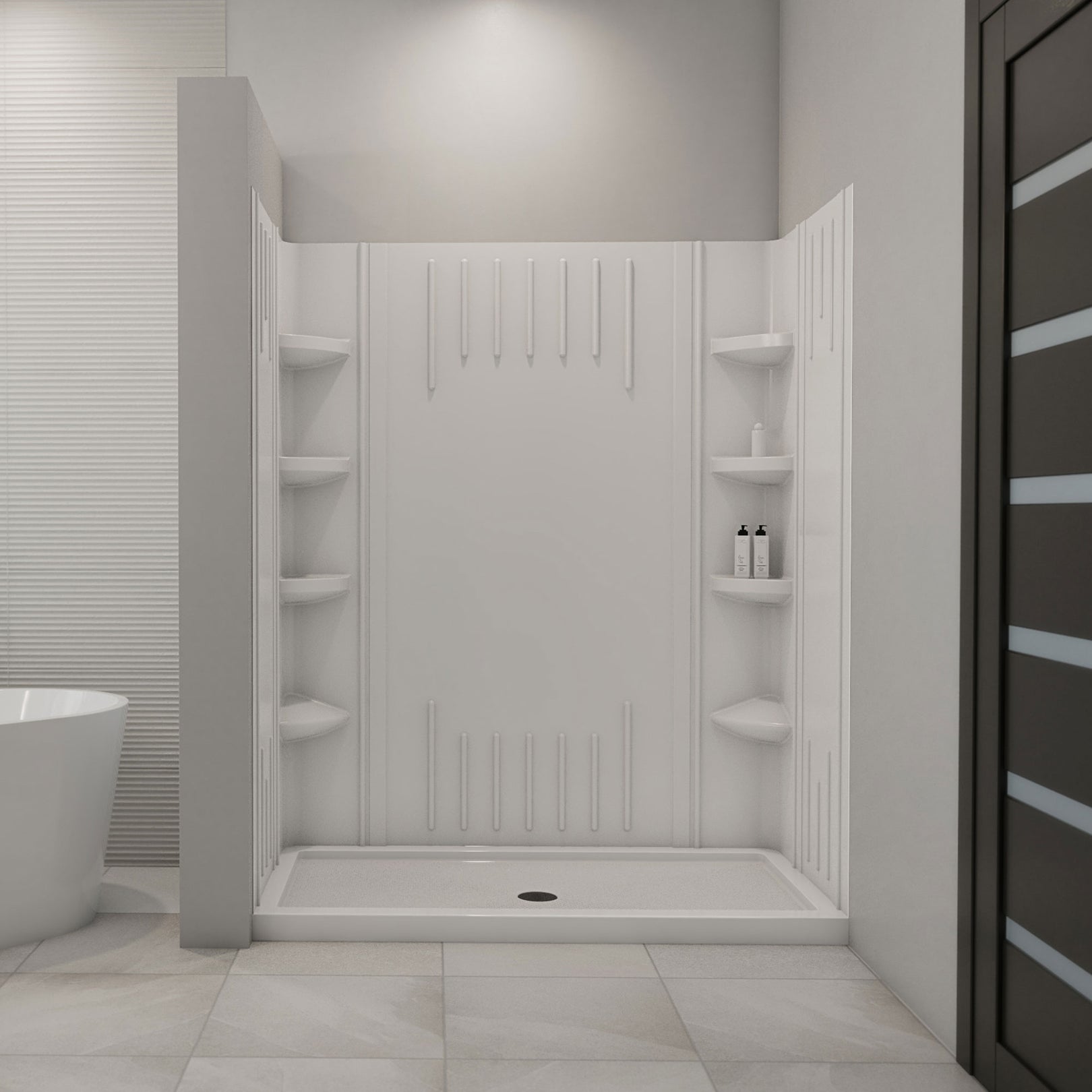 DreamLine QWALL-3 60" W Shower Base and Backwalls DL-6145 – GS Design ...