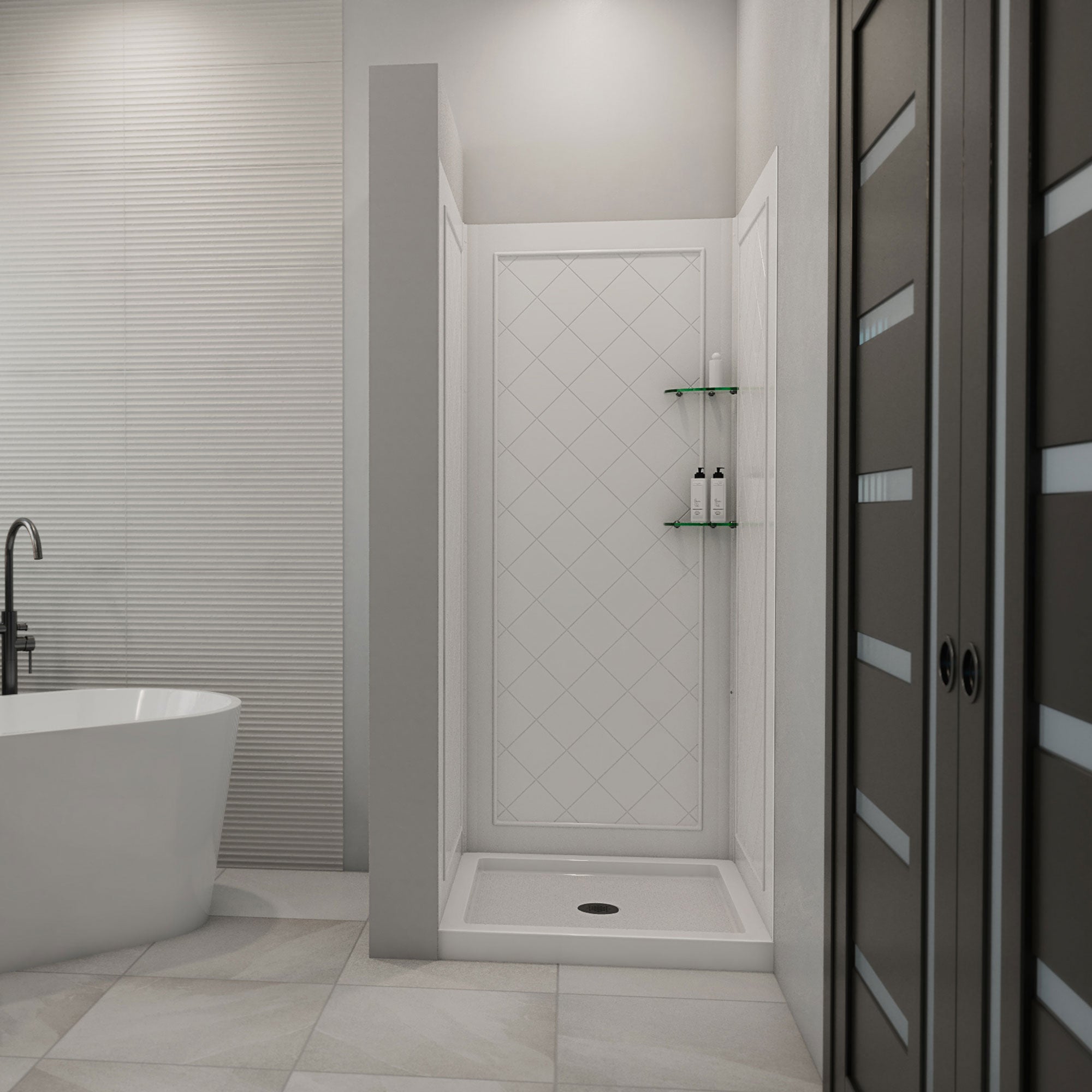 DreamLine QWALL-5 32" W Shower Base and Backwalls DL-6195 – GS Design ...