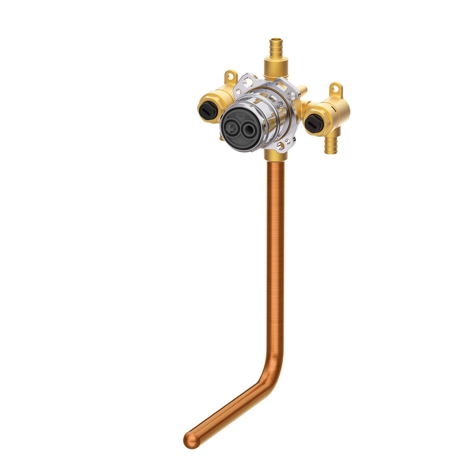 Treysta® Tub & Shower Valve Vertical Inputs with Stops and Stub-Out Cr ...