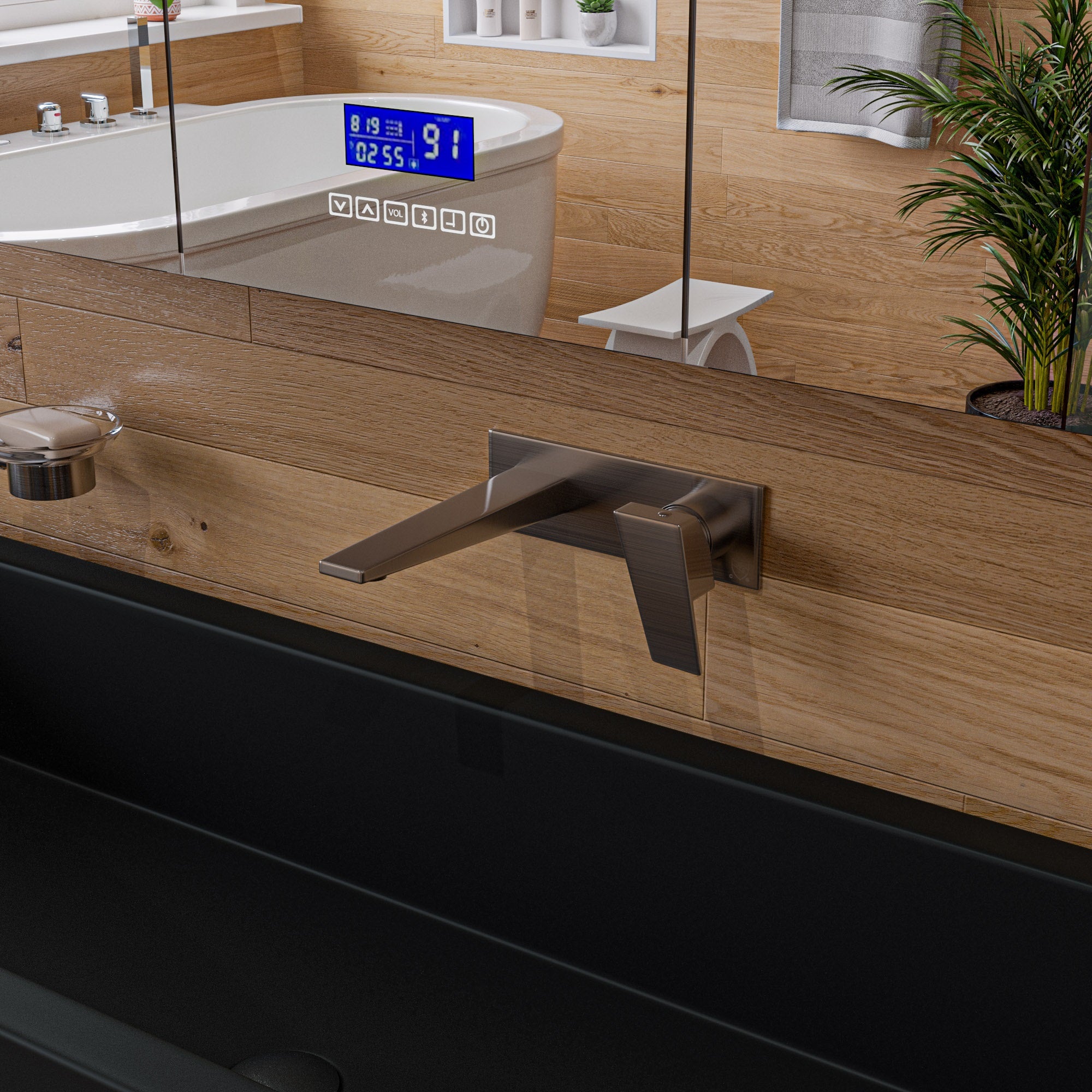 ALFI brand AB1472 Wall Mounted Bathroom Faucet – GS Design Center LLC